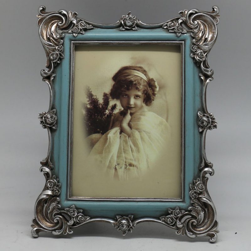 Victorian Photo Frame Set In Pastel Blue - All Home Living