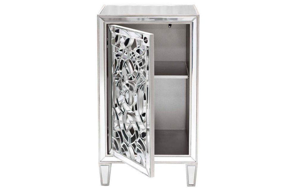 Mirror Storage Cabinet with Single Door - All Home Living
