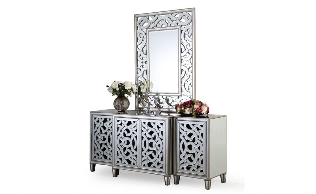 Mirror Storage Cabinet with Single Door - All Home Living
